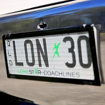Bus number plate – Lonestar Coachlines
